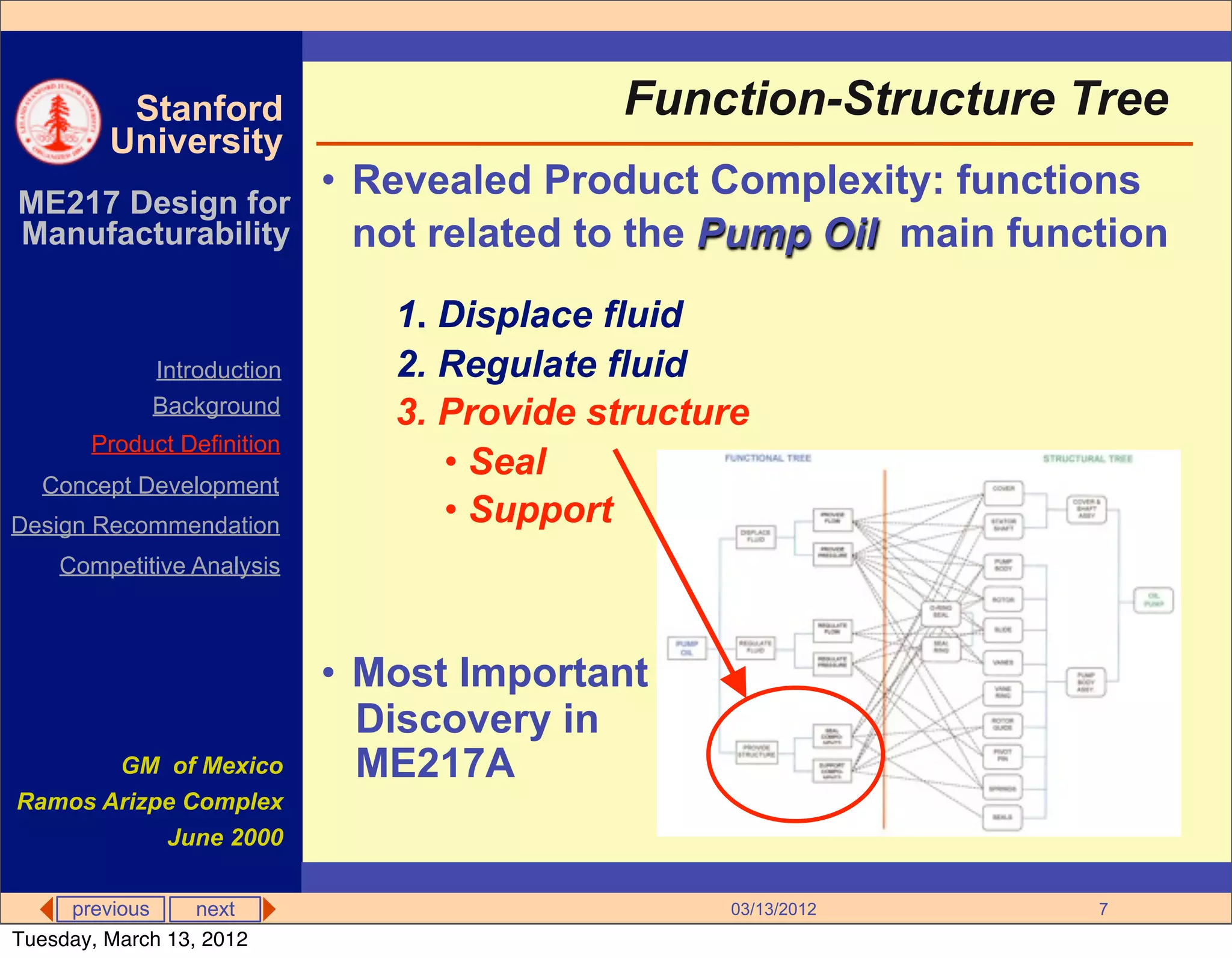 DFM Oil Pump Project Stanford | PDF