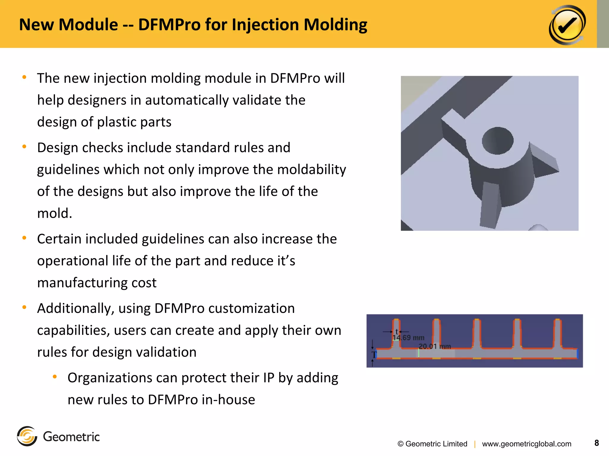 DFMPro For Injection Molding Oct09 | PPT | Technology & Computing