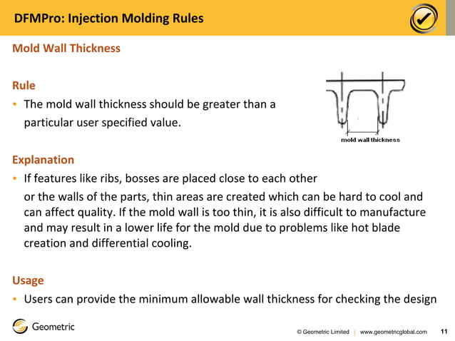DFMPro For Injection Molding Oct09 | PPT | Technology & Computing