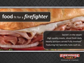 Firehouse Subs presentation, | PDF