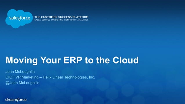 Moving Your ERP to the Cloud | PPT