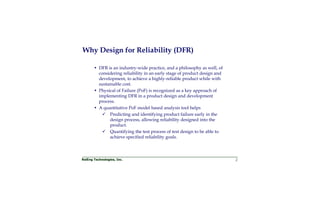 DFR a case study using a physics of failure | PDF | Physics | Science