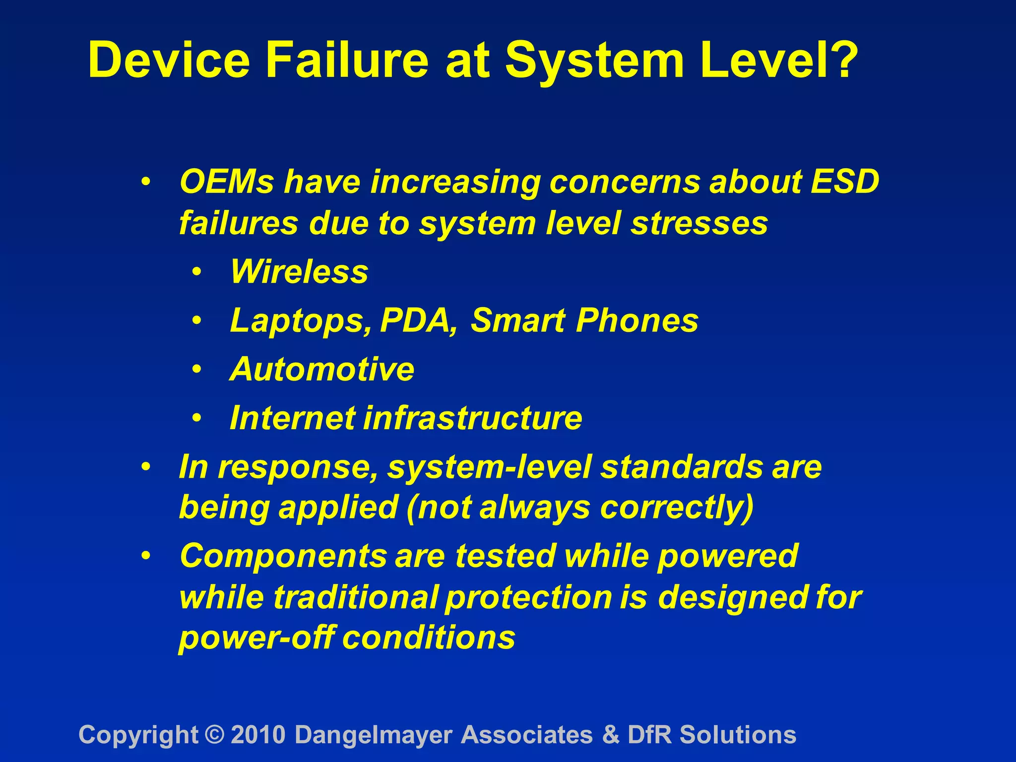 ESD Damage – The Surprisingly Dominant Failure Mechanism! | PDF