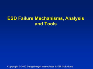 ESD Damage – The Surprisingly Dominant Failure Mechanism! | PDF