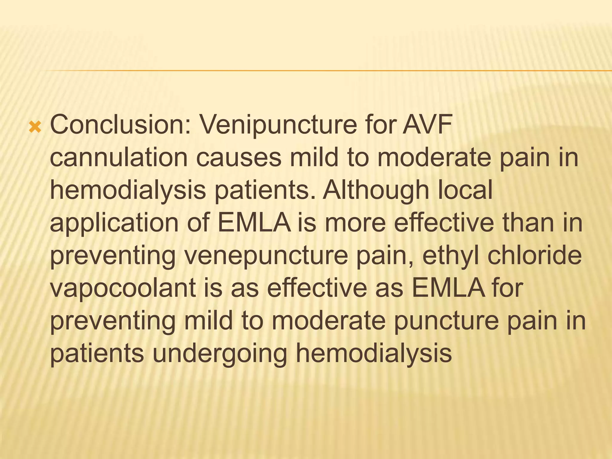 Vapocoolant spray vs. lidocaine prilocaine cream for reducing the pain ...