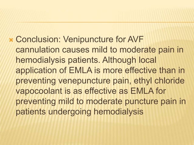 Vapocoolant spray vs. lidocaine prilocaine cream for reducing the pain ...