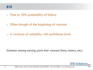 Alternatives to MTBF | PDF