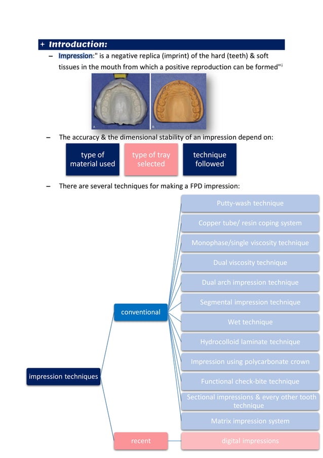 impression techniques for FPD | PDF | Oral care | Personal Care