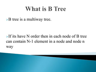 B tree (computer Science) | PPT