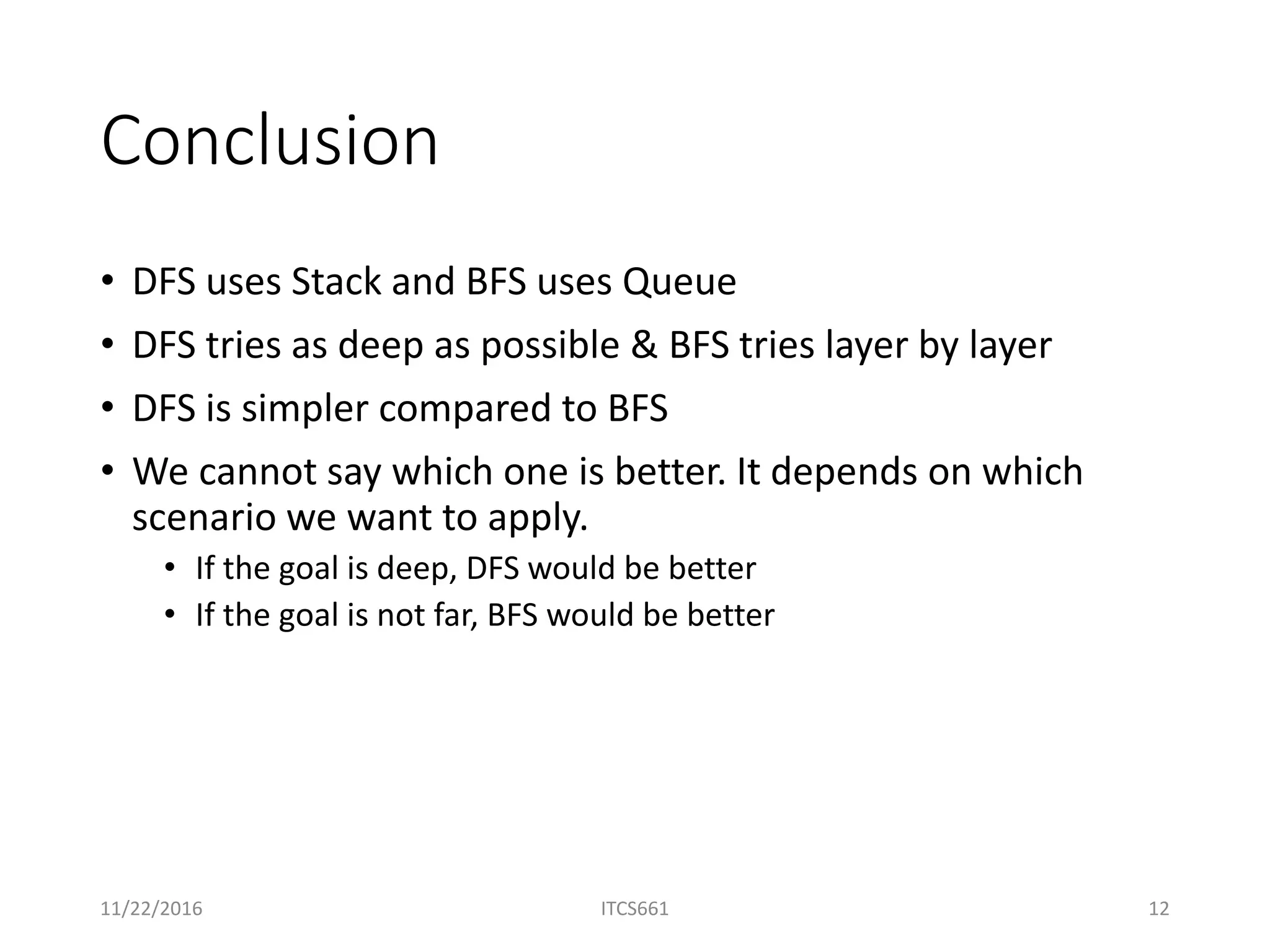 DFS BFS and UCS in R | PPTX
