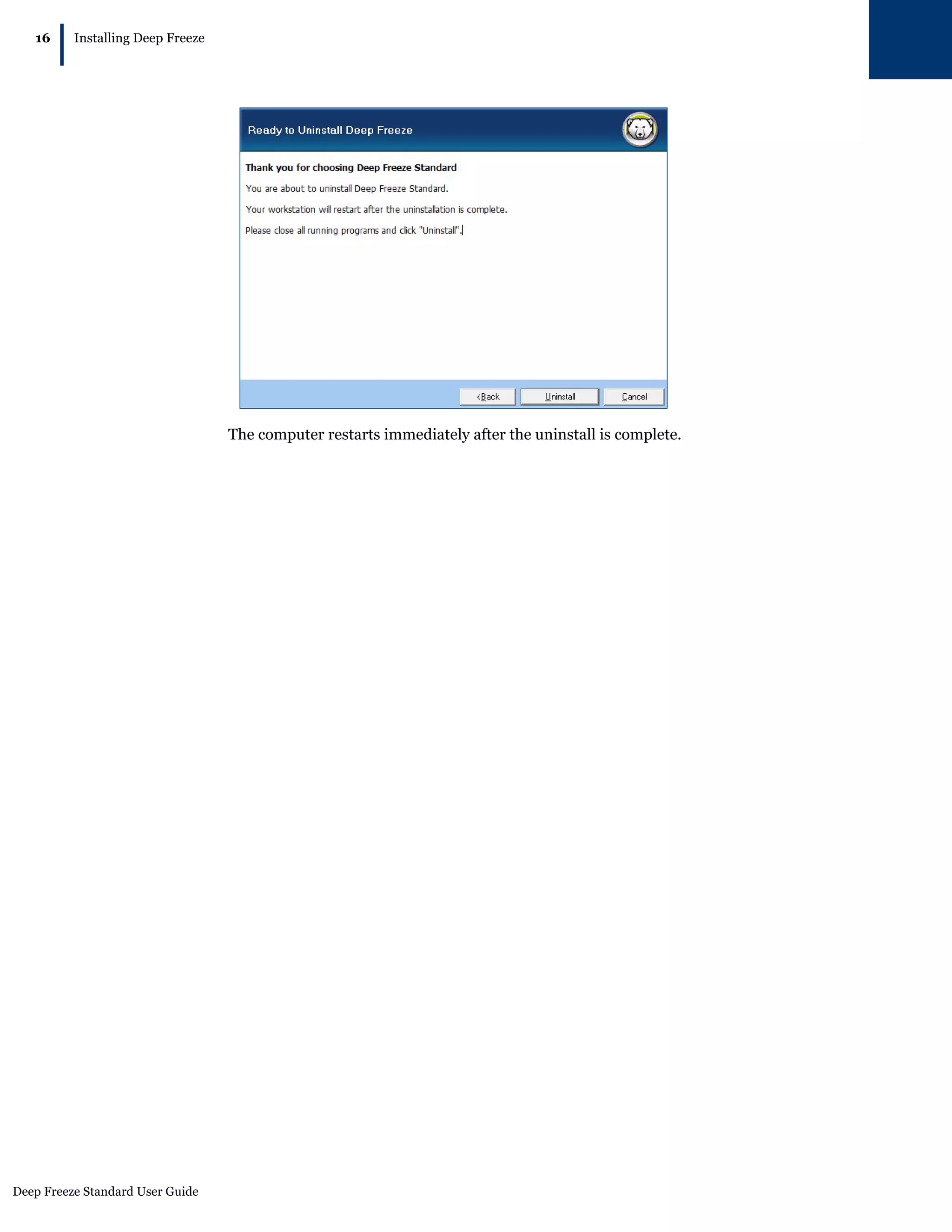 Deep Freeze Standard User Guide | PDF