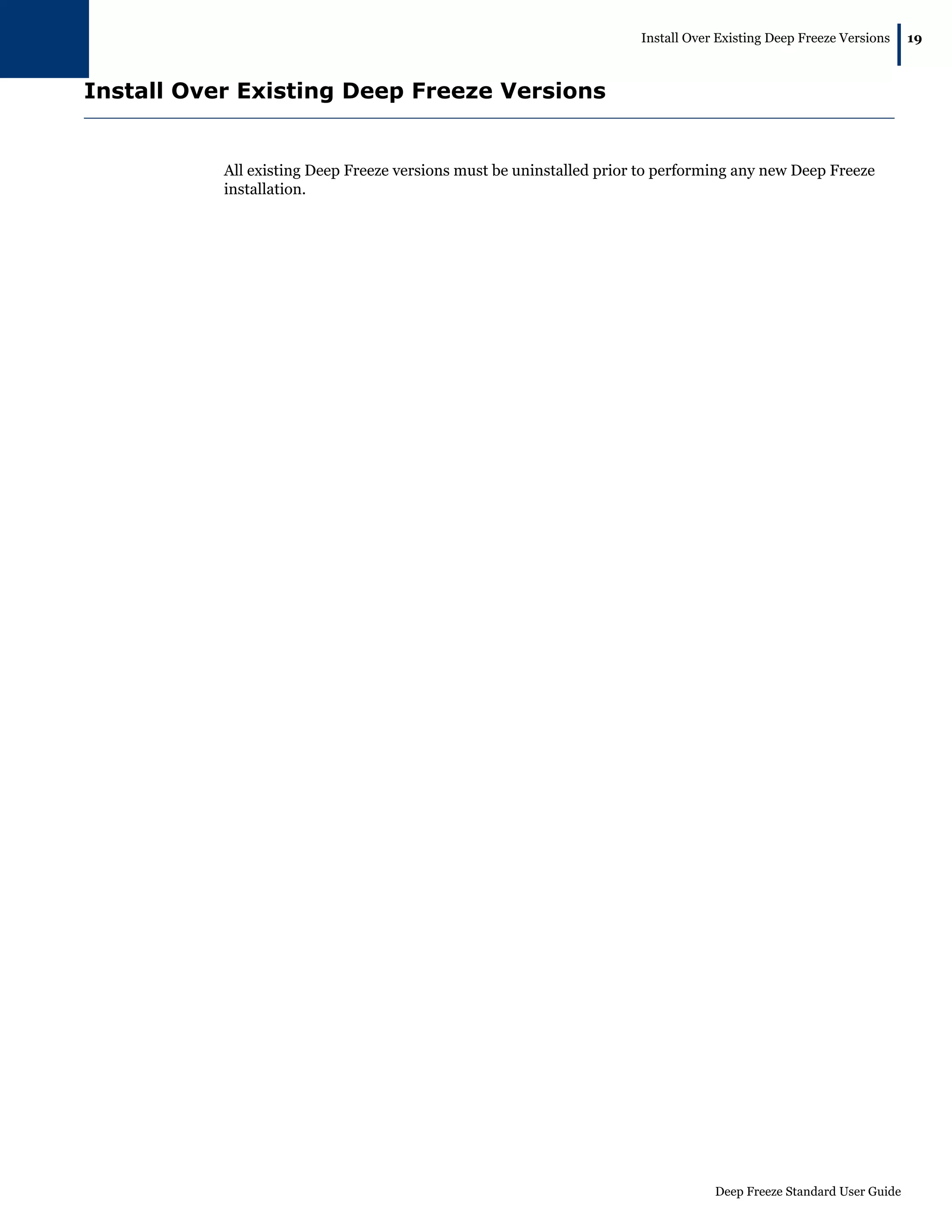 Deep Freeze Standard User Guide | PDF