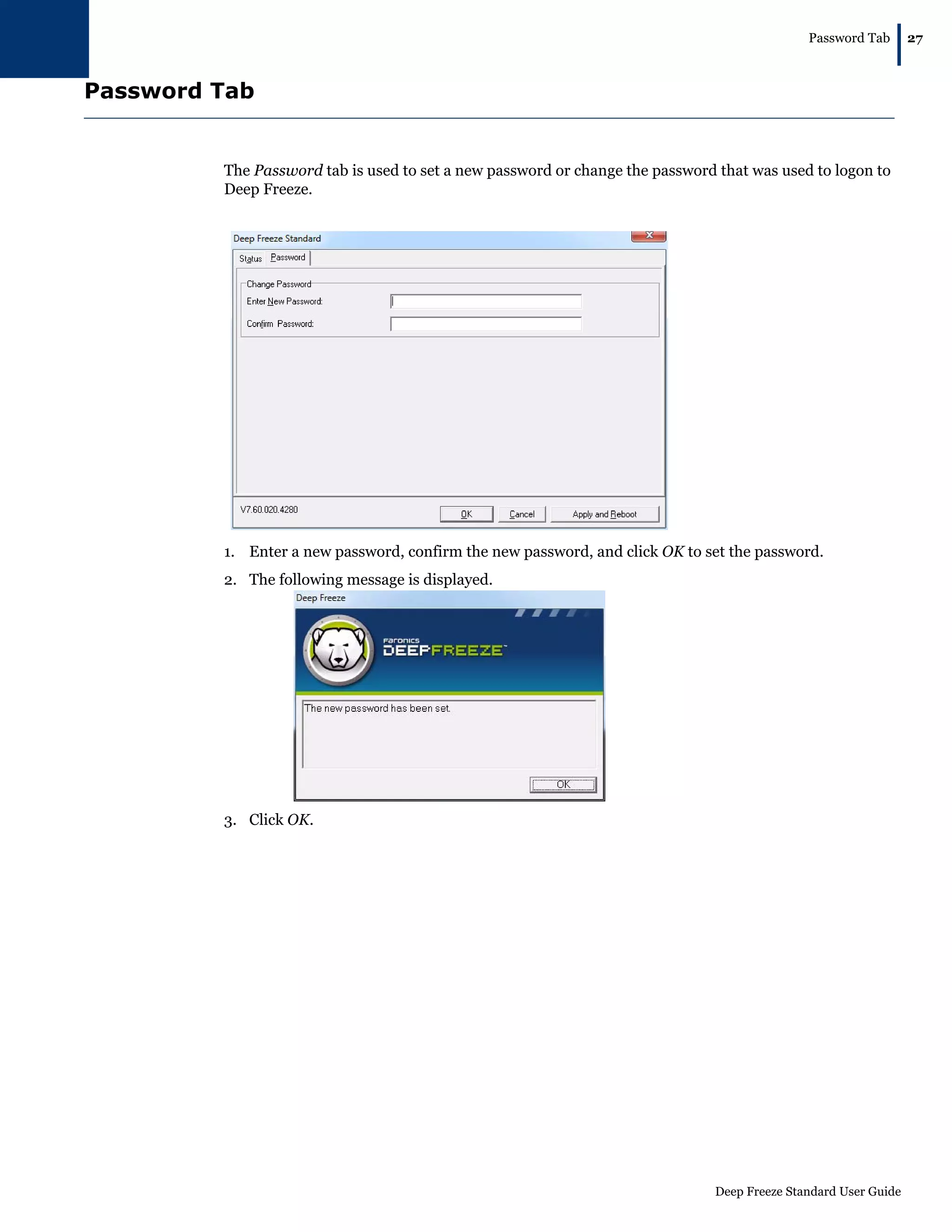 Deep Freeze Standard User Guide | PDF