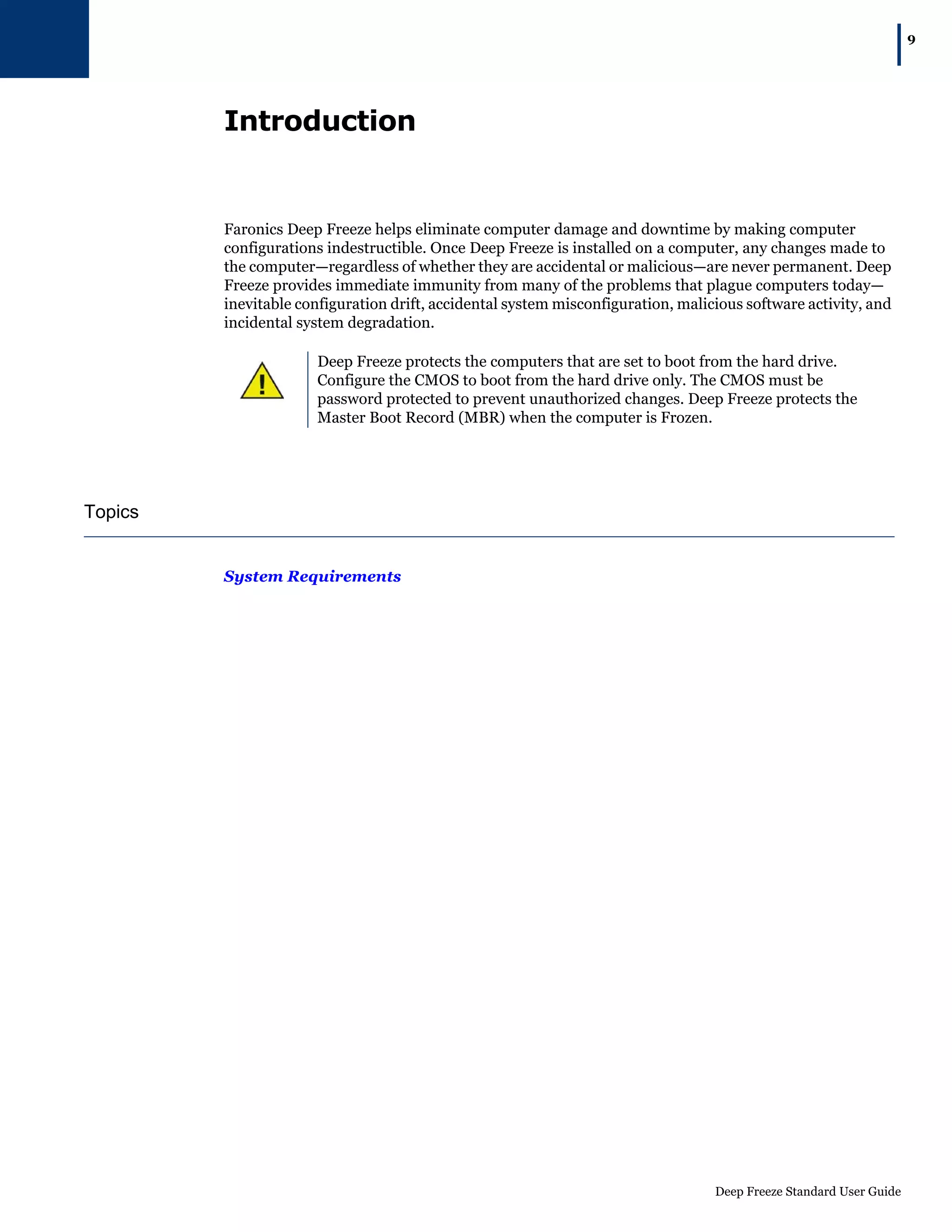 Deep Freeze Standard User Guide | PDF