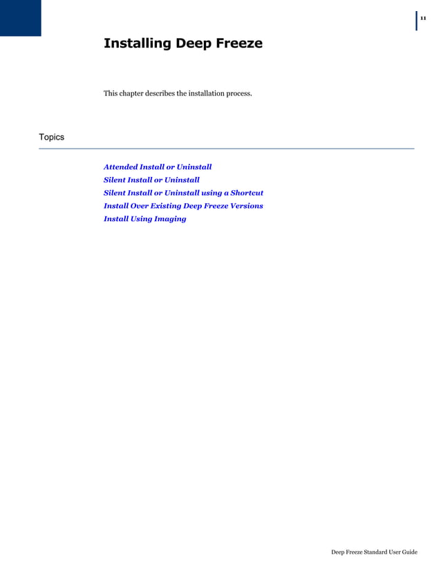 Deep Freeze Standard User Guide | PDF | Operating Systems | Computer ...