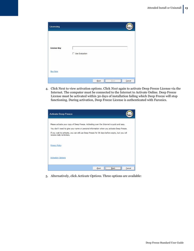 Deep Freeze Standard User Guide | PDF | Operating Systems | Computer ...