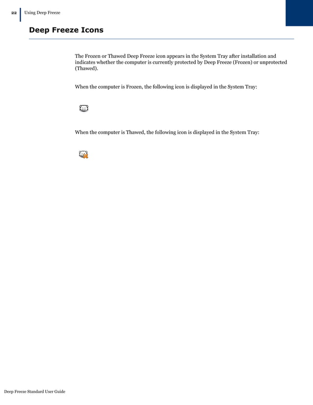 Deep Freeze Standard User Guide | PDF | Operating Systems | Computer ...