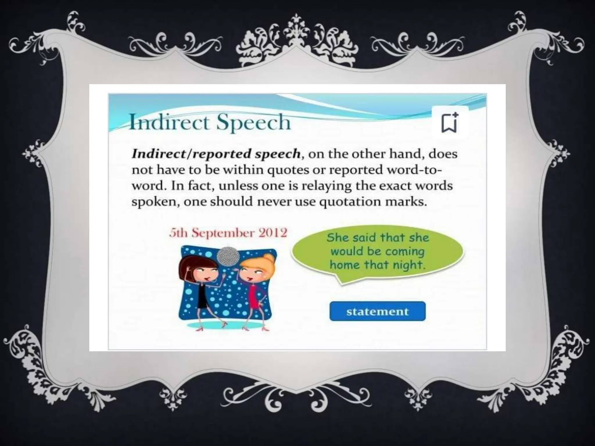 How to understand Direct or Indirect tense | PPTX