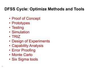 Design for Six Sigma Primer | PPTX | Mechanical and Industrial ...