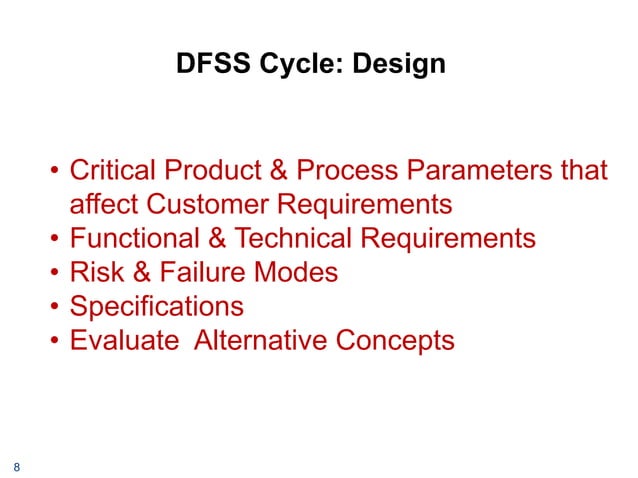 Design for Six Sigma Primer | PPTX | Mechanical and Industrial ...
