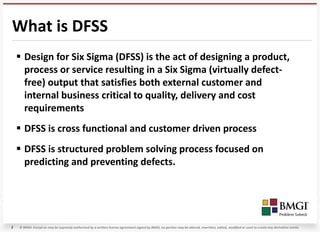 DfSS Webinar Part 1: An Introduction to DFSS | PPT