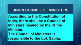 Class 8 chapter_19_the_union_executive_ppt | PPTX