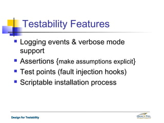 Software Design for Testability | PPT