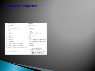 DFT - Discrete Fourier Transform and its Properties | PDF