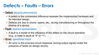 DFT-Lecture regarding the JTAG, MBIST introduction to DFT | PDF