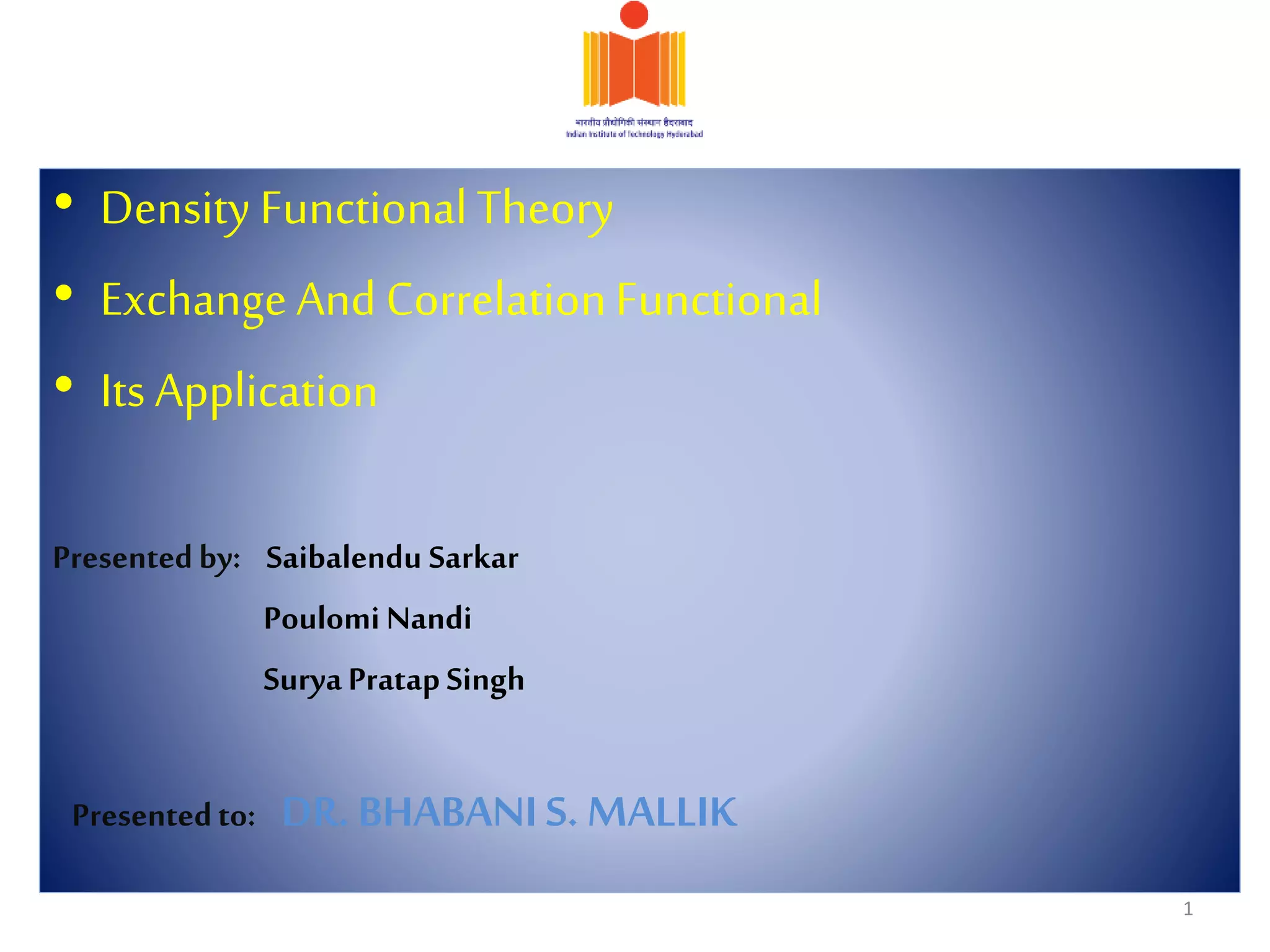 Dft presentation | PPT