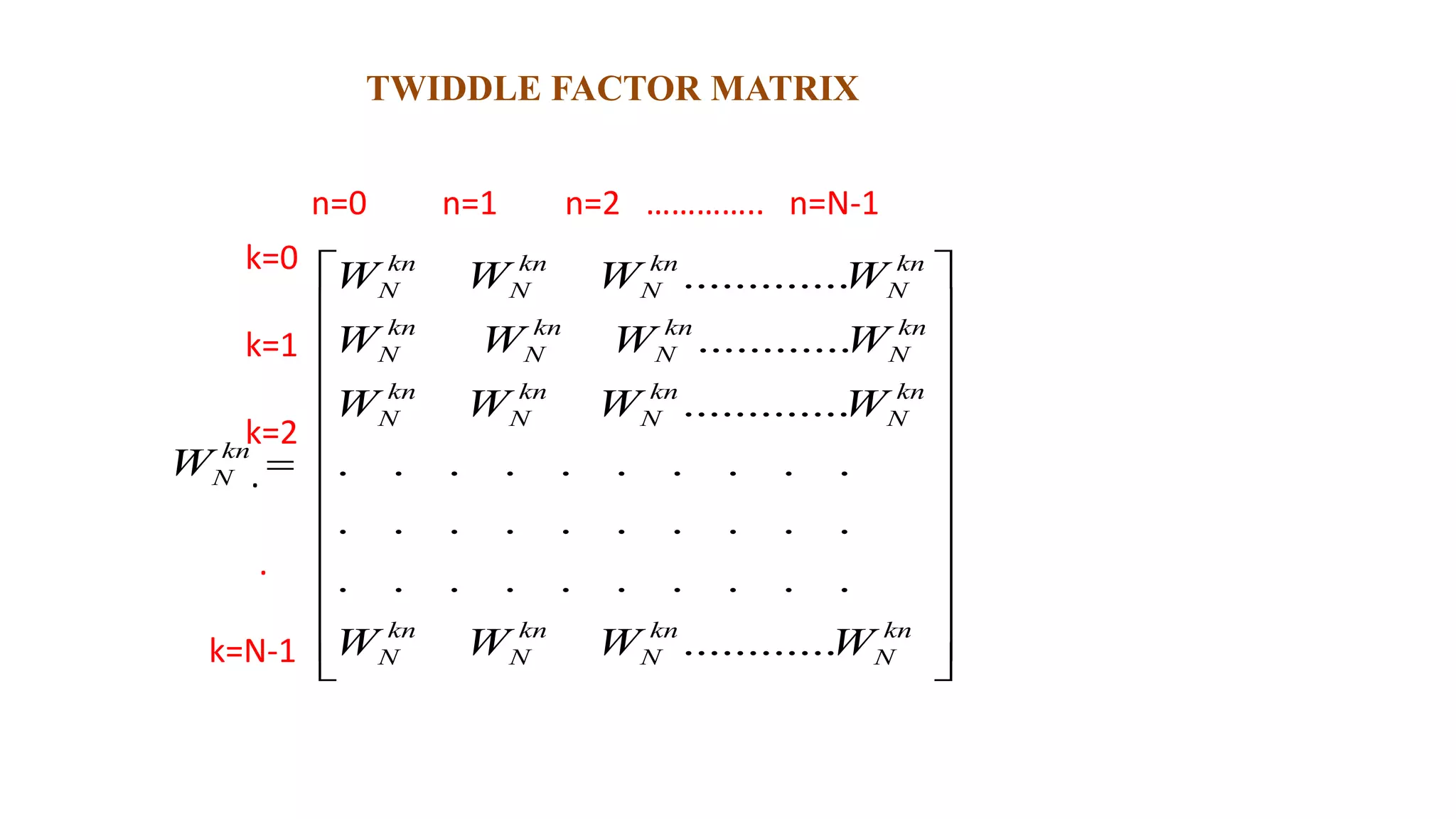 Computing Dft Using Matrix Method Pdf