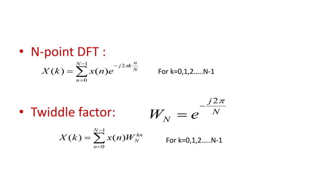 Computing DFT using Matrix method | PDF