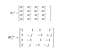 Computing DFT using Matrix method | PDF
