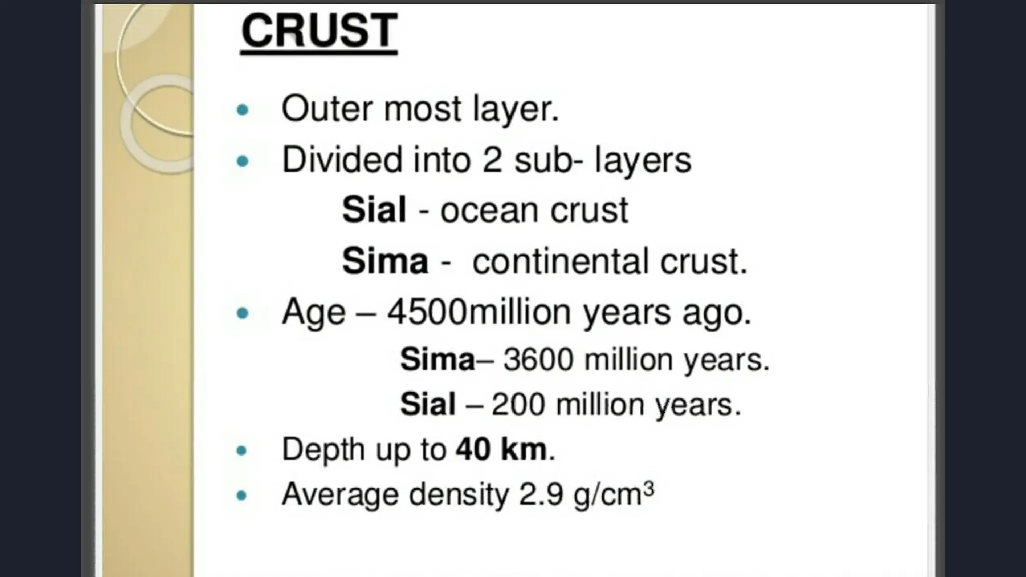 geography chapter 2 pptx inside our earth ,core mantle crust its ...