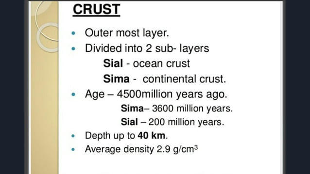 geography chapter 2 pptx inside our earth ,core mantle crust its ...