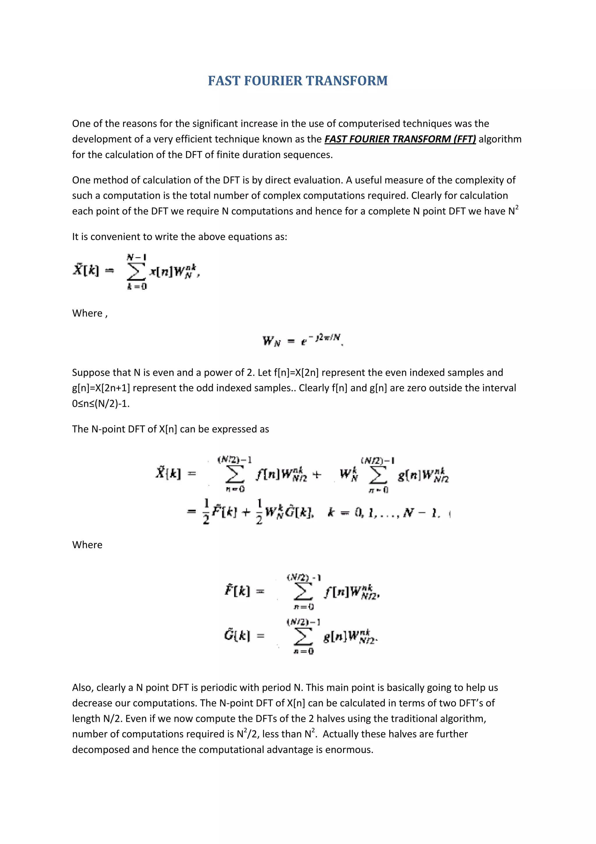Dft and its applications | PDF