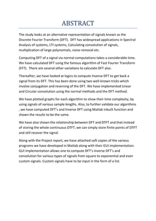 Dft and its applications | PDF