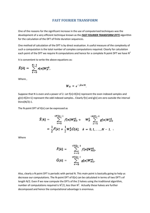 Dft And Its Applications Pdf