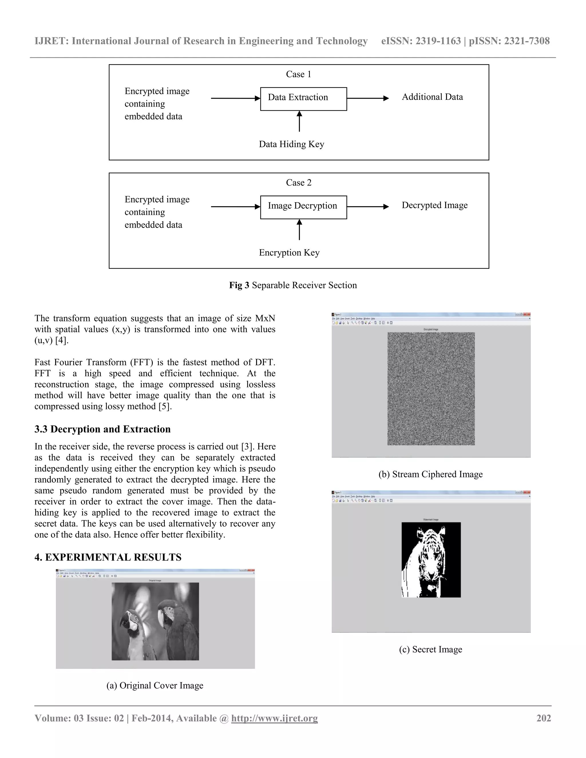 Dft based individual extraction of steganographic compression of images | PDF