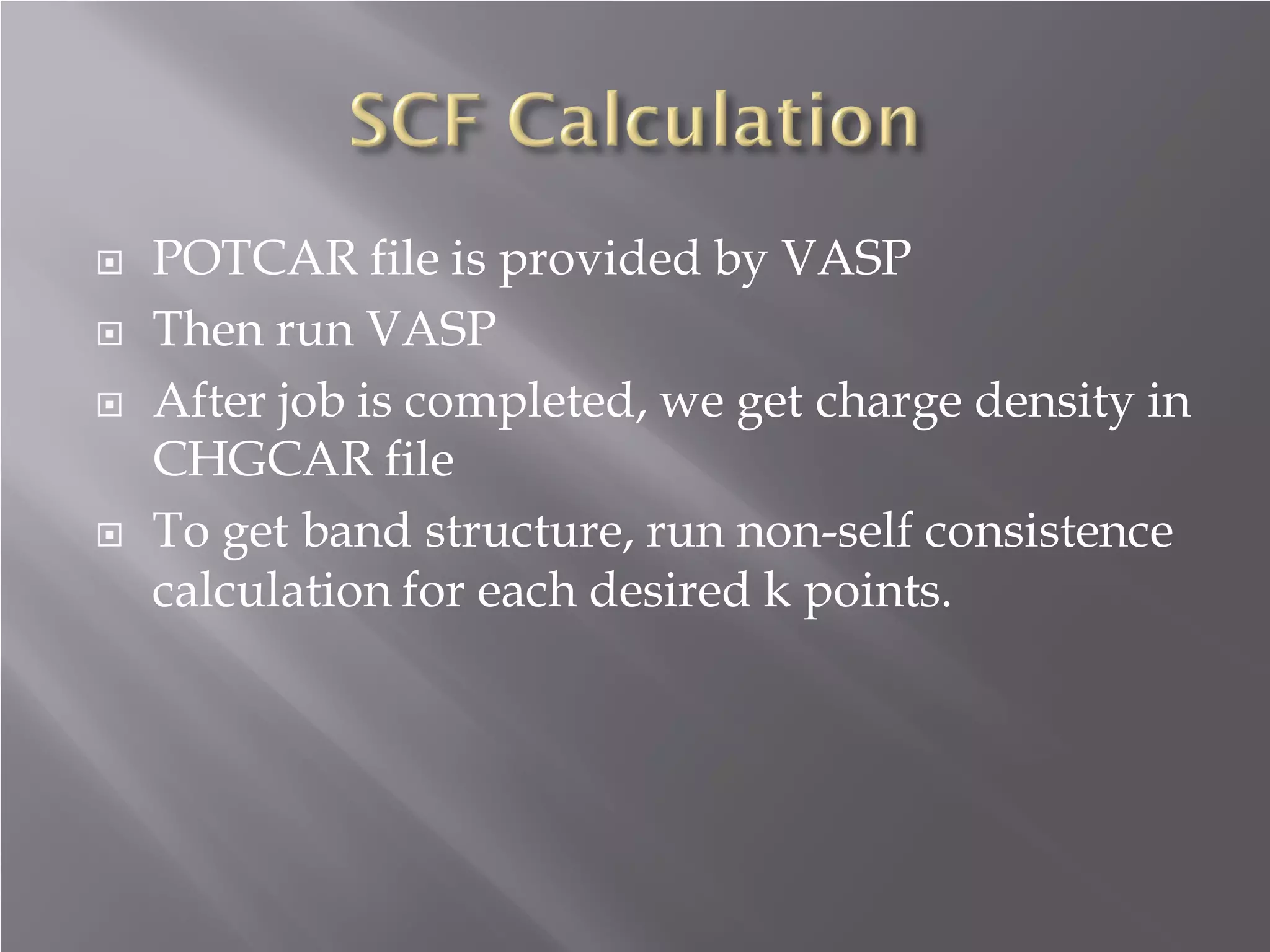 Dft calculation by vasp | PDF