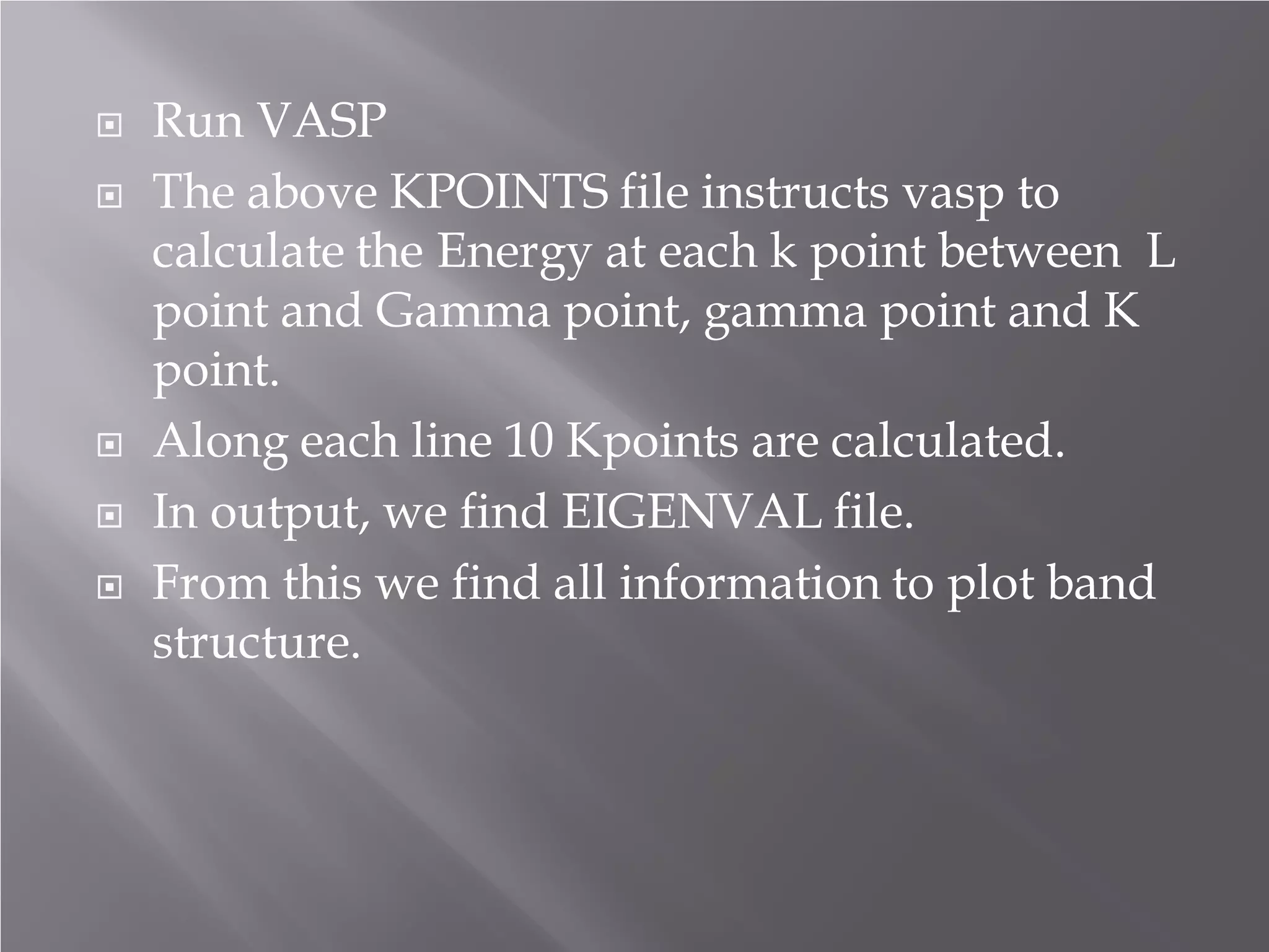 Dft calculation by vasp | PDF