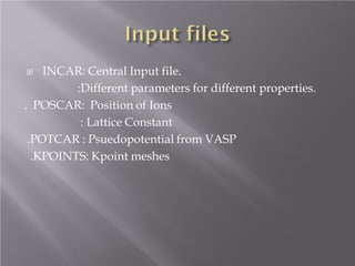 Dft calculation by vasp | PDF