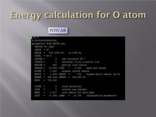 Dft calculation by vasp | PDF