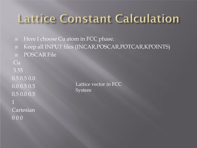 Dft calculation by vasp | PDF
