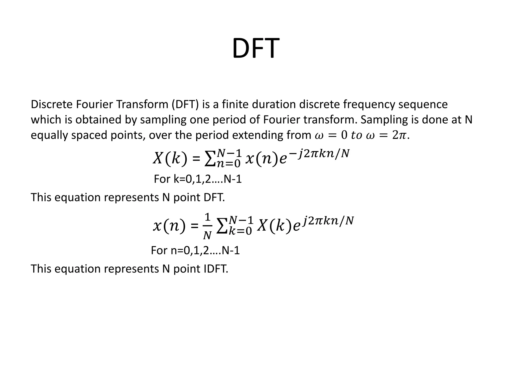 Dft,fft,windowing | PPT