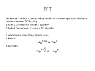Dft,fft,windowing | PPT