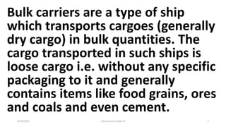 Types of commercial ship | PPTX