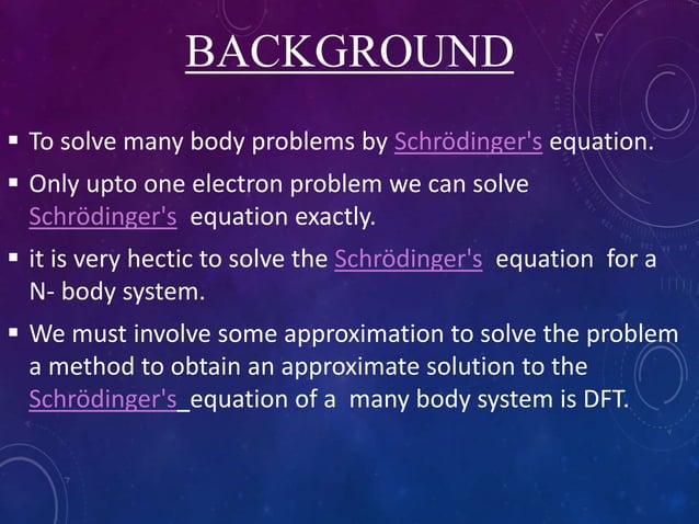 Density functional theory | PPTX | Chemistry | Science