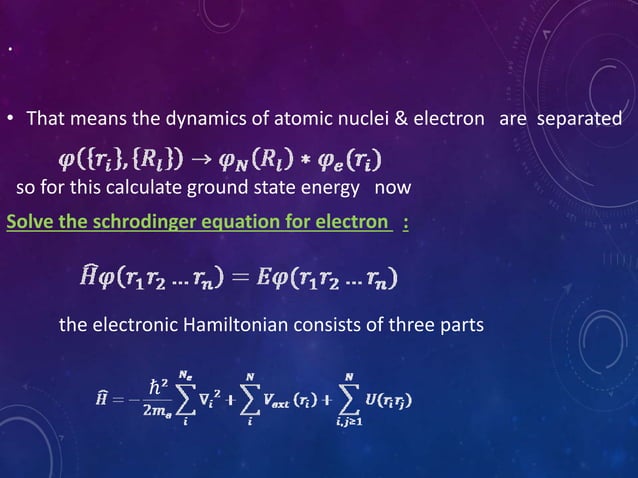 Density functional theory | PPTX | Chemistry | Science