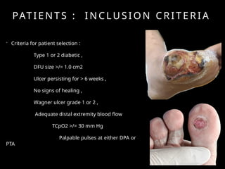 Diabetic foot ulcer - usage of collagen dressing for treatment | PPTX